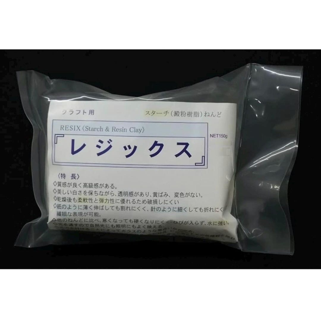RESIX ,starch Resin Clay ,air Drying Translucent Clear Resin Clay 150g ...