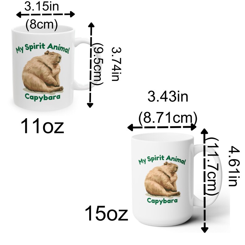 Capybara Coffee Mug, Capybara Cup Mug, My Spirit Animal, Friends ...