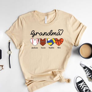 Personalized Sports Grandma T-shirt, Sports Mom Shirts, Custom Kid's ...