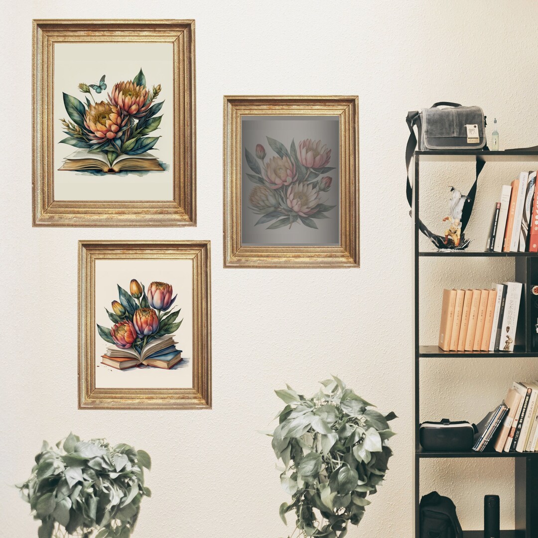 Three Printable Proteas Wall Art - Etsy