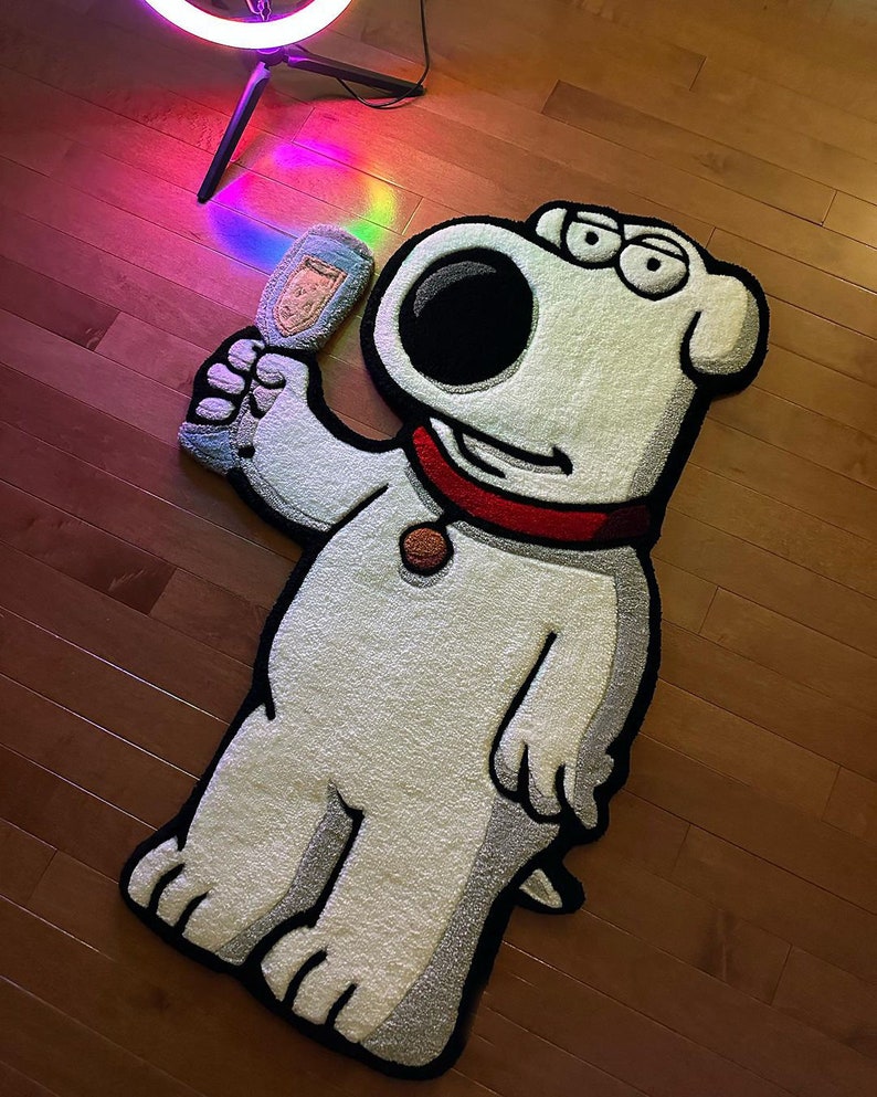 Family Guy's Brian Griffin Tufted Rug - Etsy