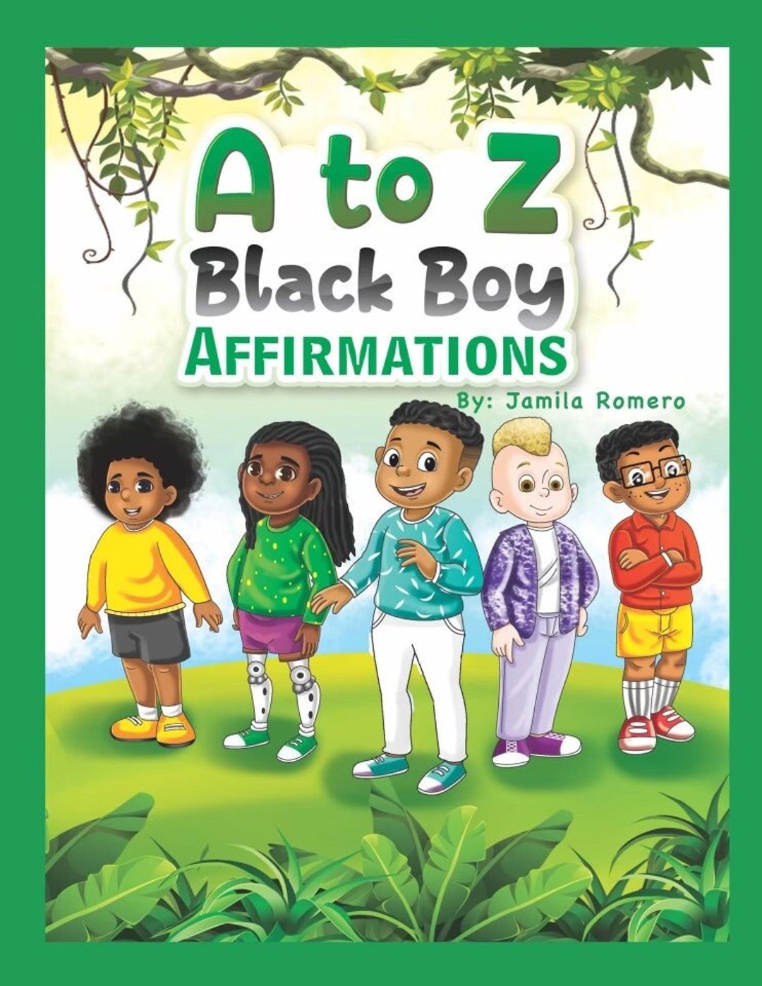 A to Z Black Boy Affirmations | SEL Confidence Book for Kids Ages 0-9 ...