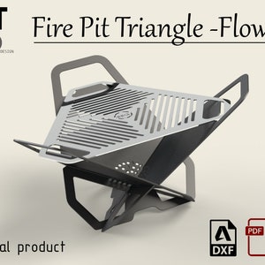 Triangle Fire Pit, Dxf File, Bbq, Grill Garden Fireplace, Svg Files for ...