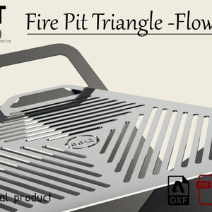 Triangle Fire Pit, Dxf File, Bbq, Grill Garden Fireplace, Svg Files for ...