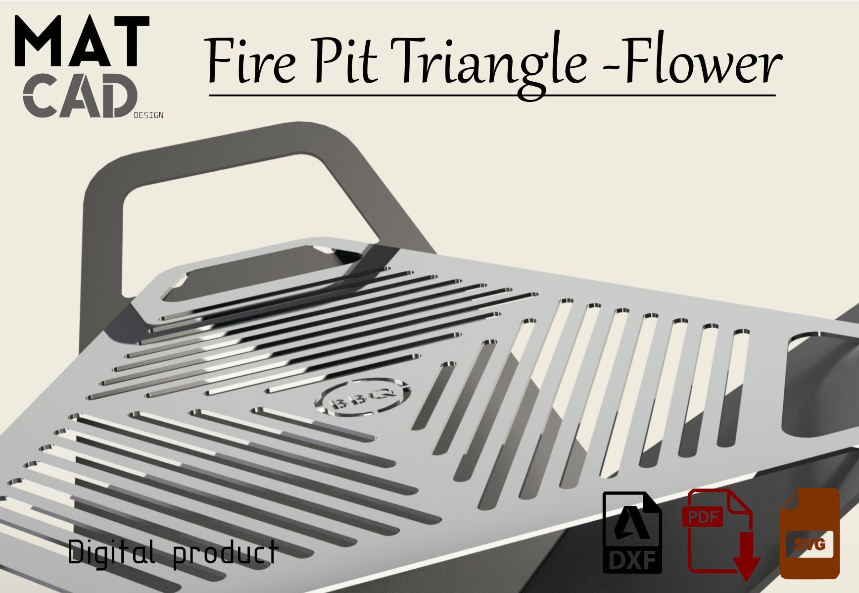 Triangle Fire Pit, Dxf File, Bbq, Grill Garden Fireplace, Svg Files for ...