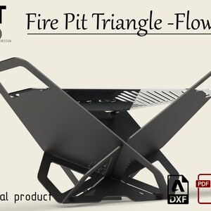 Triangle Fire Pit, Dxf File, Bbq, Grill Garden Fireplace, Svg Files for ...