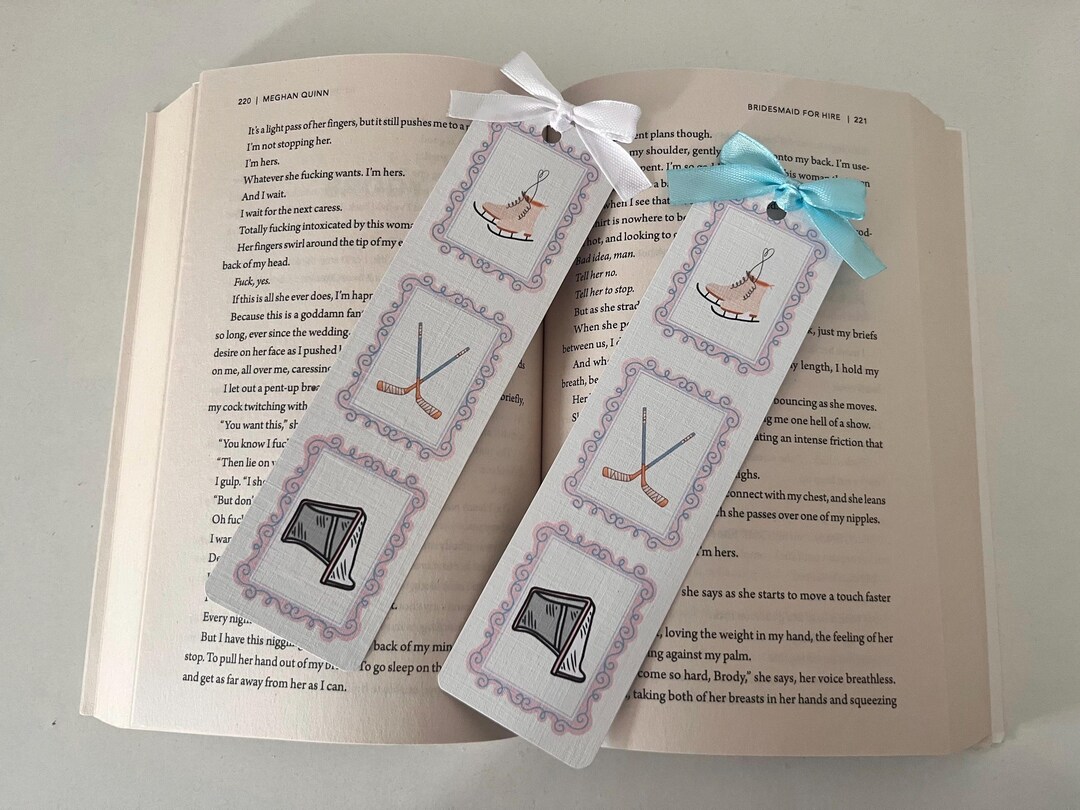 Ice Hockey Bookmark | Sports Romance Bookmarks | Stamps | Book Lovers ...