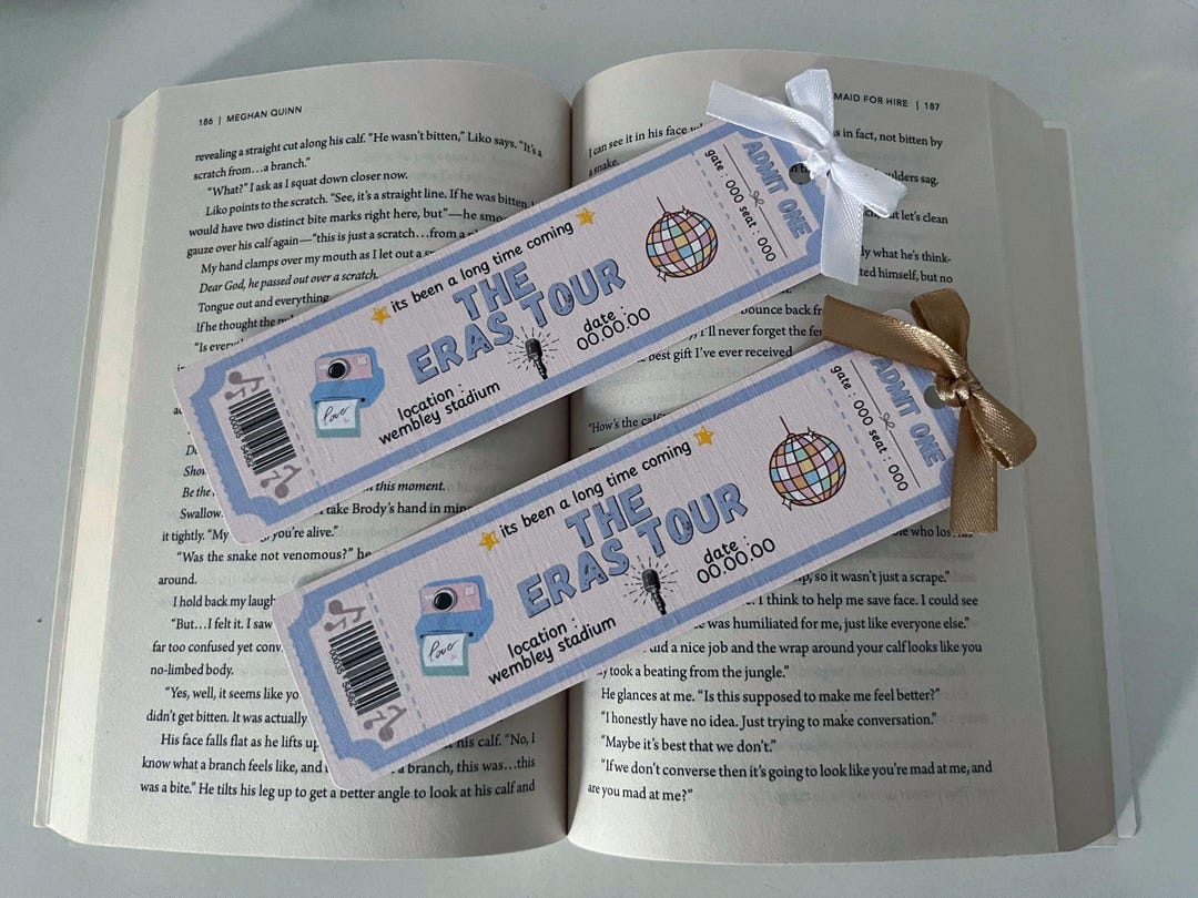 Eras Tour Customisable Personalised Bookmark | It’s Been A Long Time ...