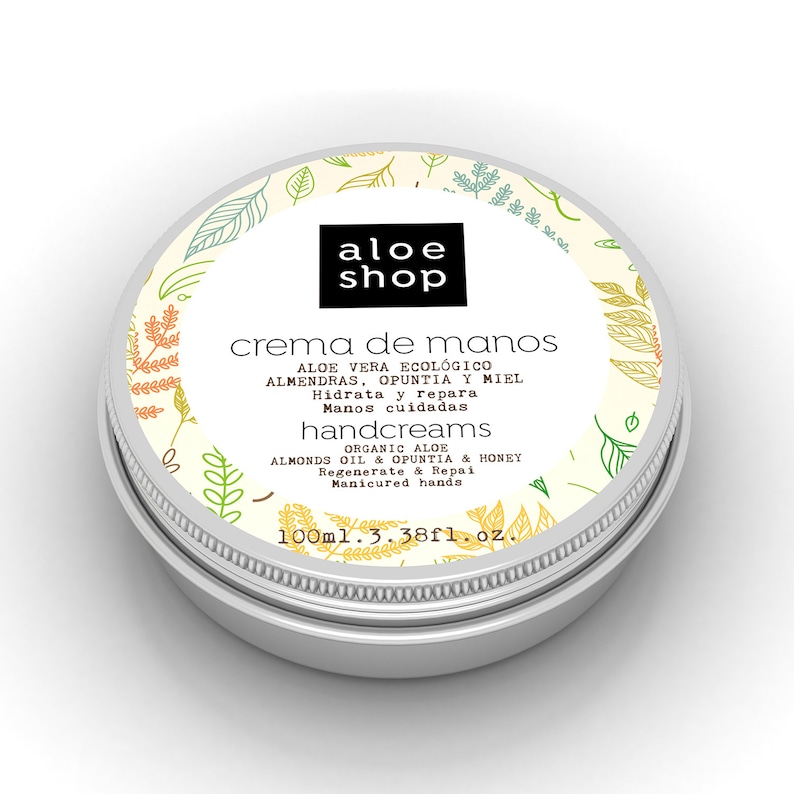 Natural Organic Hand Cream, Almond Oil, Vegetable Glycerin and Vanilla ...
