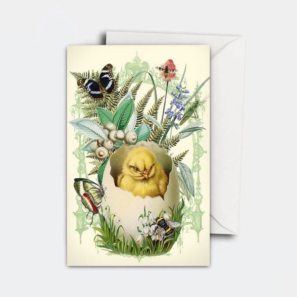 Vintage Easter Card - Etsy