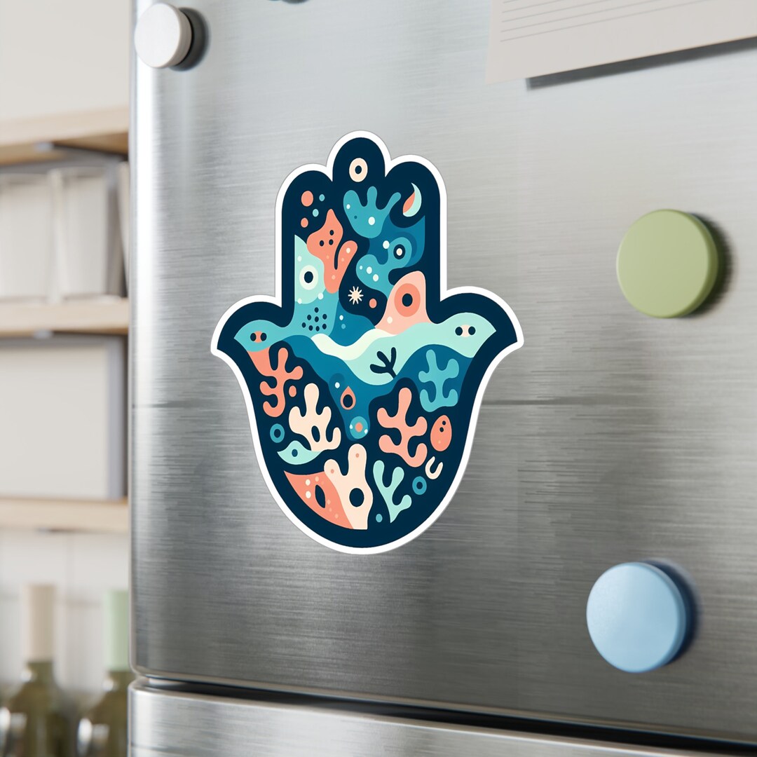 Marine Life Hamsa Vinyl Decals Ocean Lover Designs Evil Eye Underwater ...
