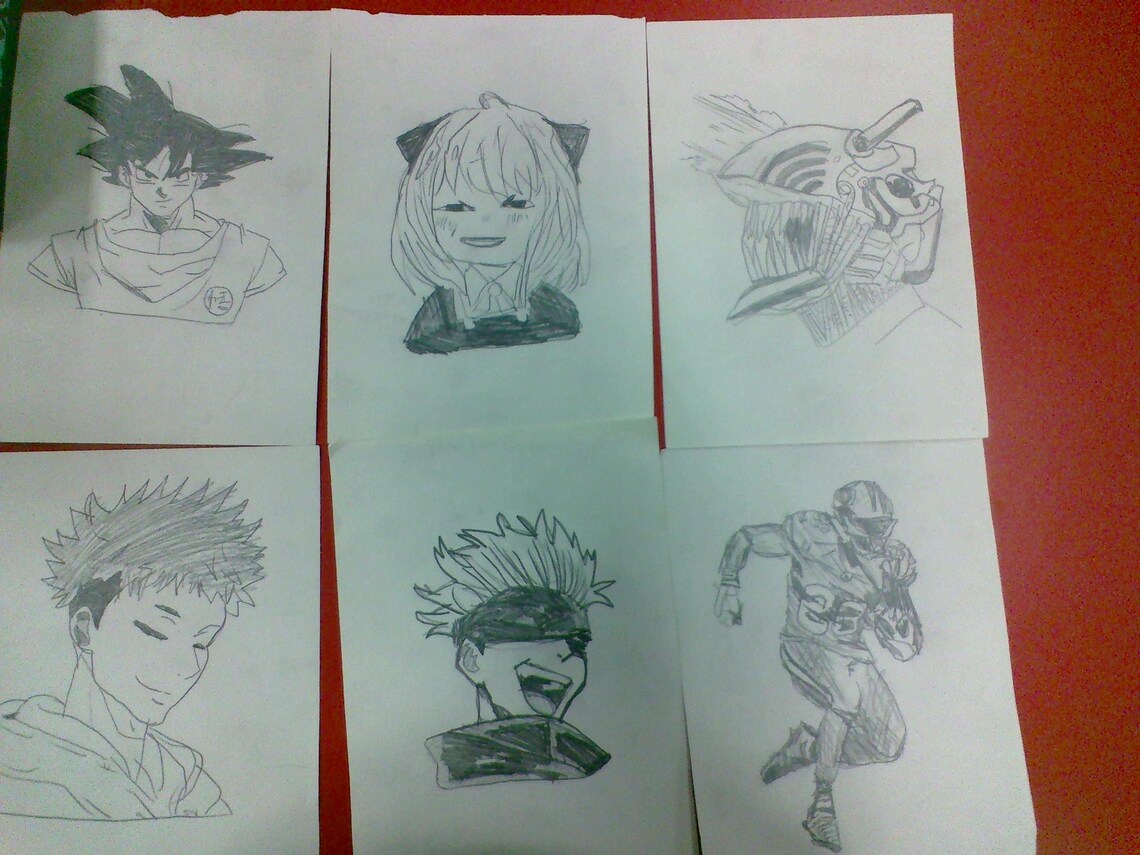 Random Drawing anime Included - Etsy