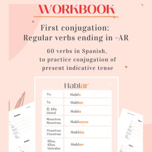 Spanish Regular Verbs Present Tense - Etsy