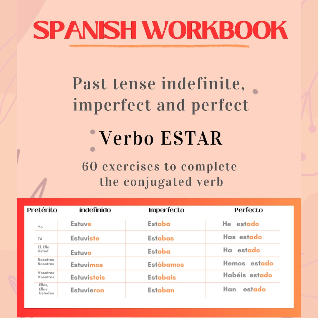 Cuaderno de ejercicios de español-Tiempo pasado indefinido, imperfecto ...