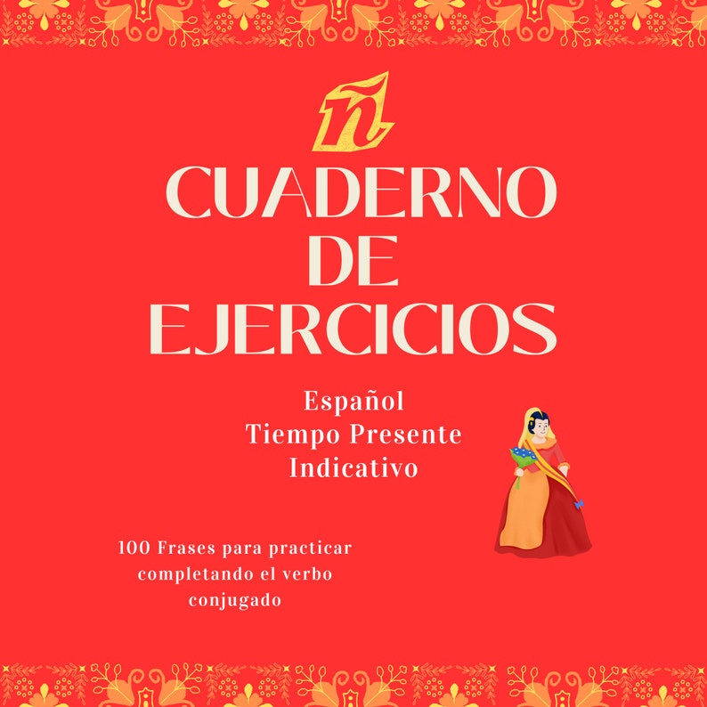 Workbook to Practice Spanish in Present Indicative Tense. 100 Simple ...