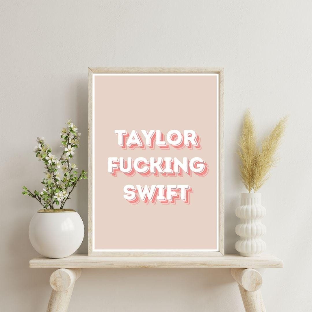 Taylor Swift Print unframed A4 / A3 Swiftie Gift / Motivational Quote ...