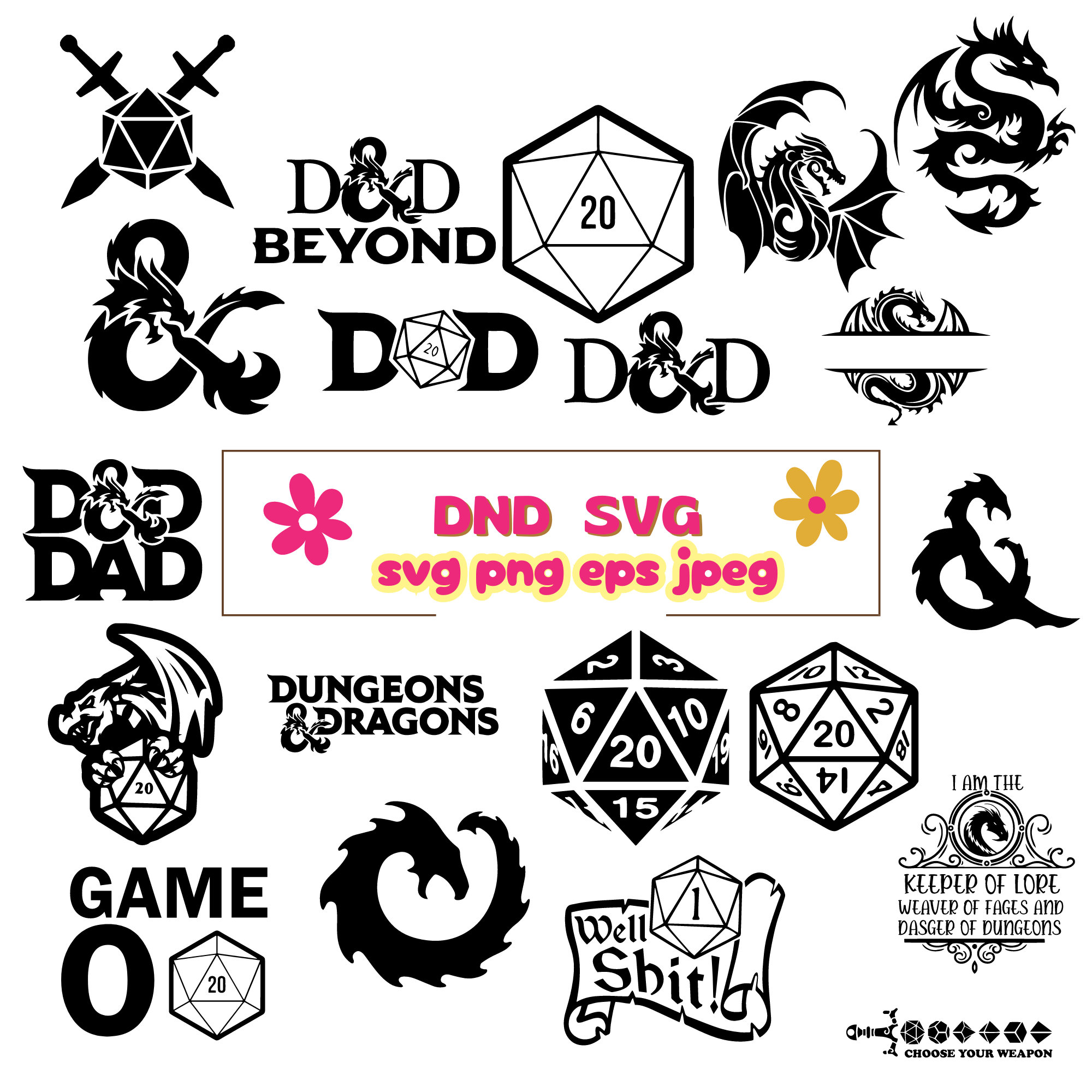 Dnd Svg Bundle,dnd Png Bundle,dnd Designs,crying is a Free Action Svg ...