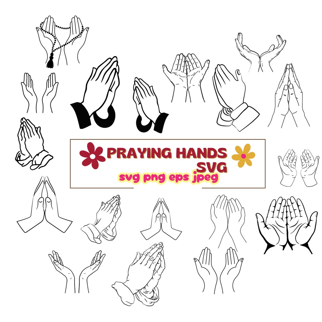 Praying Hands Svg, Praying Hands Png, Religious Svg, Prayer Svg ...