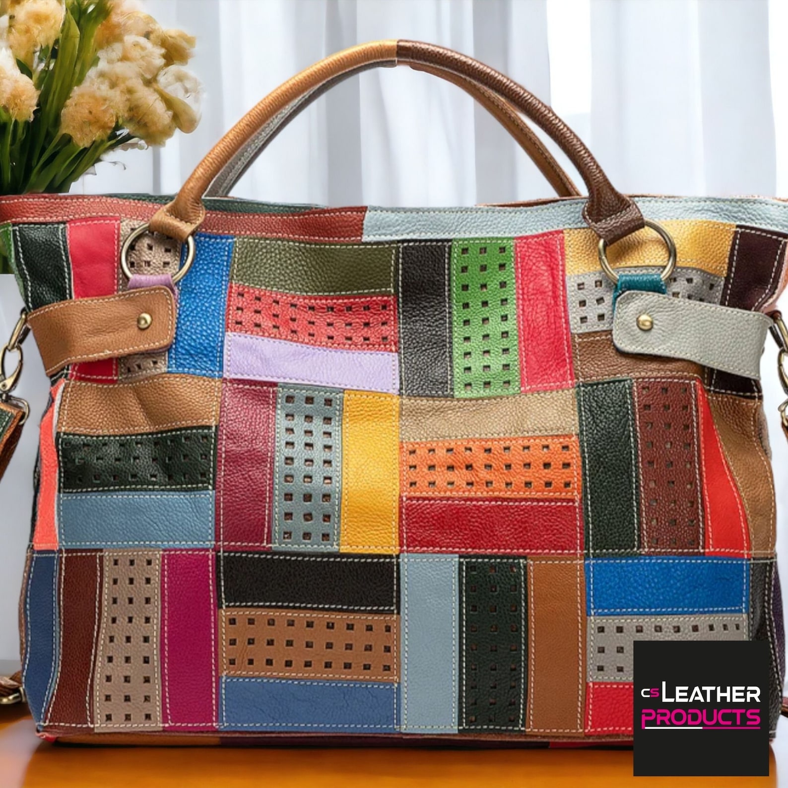 Patchwork Large Shopper Handbag Shoulder Bag, Women Design Female Tote ...