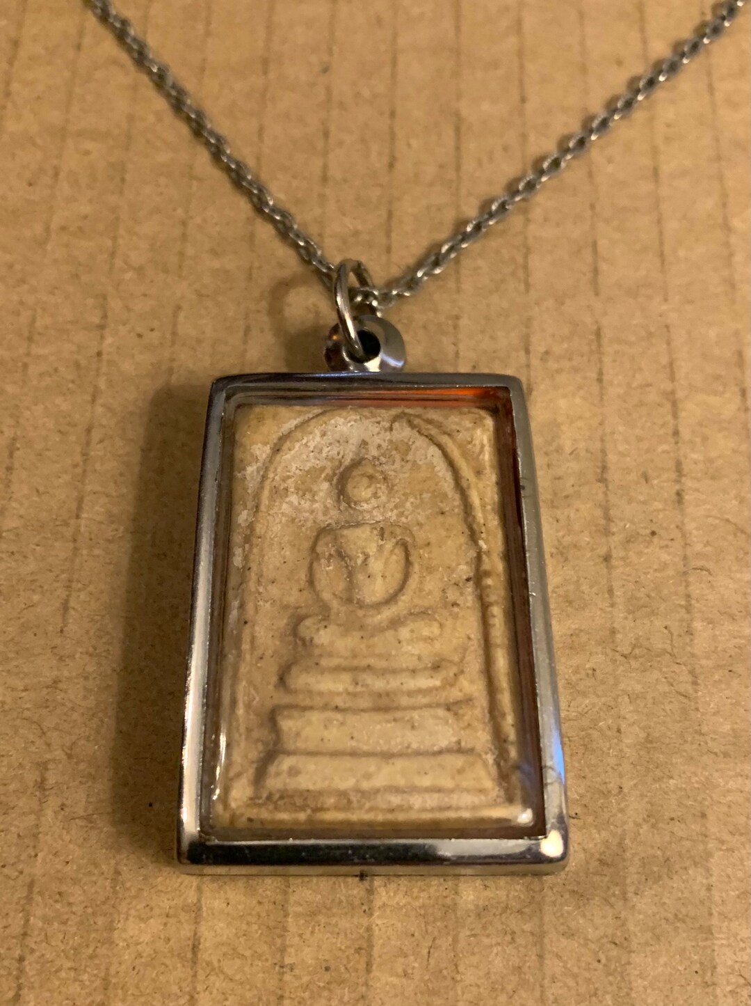 Somdej Toh Buddhist Monk Protection Amulet Charm Thai Pendant Necklace ...