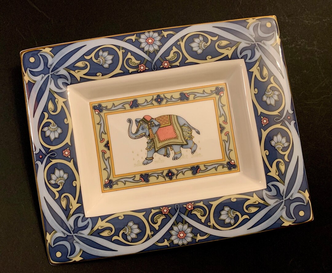 Wedgwood Blue Elephant Rectangle Dish Plate Tray 20cm X 16cm 1992 ...
