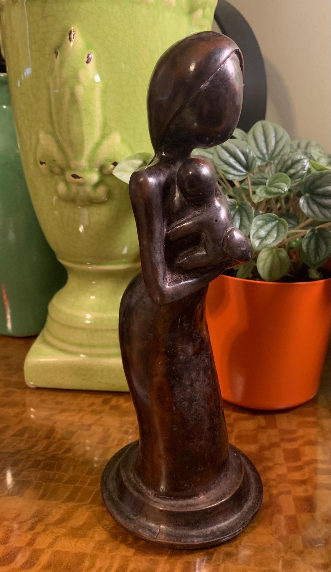 Beautiful Statue Mother & Child Fertility Birth Motherhood Stone 22cm ...