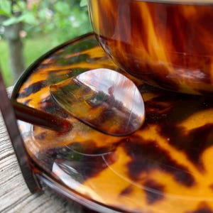 Fabulous Vintage Shaving Fold Away Mirror & Bowl Faux Tortoise Shell ...