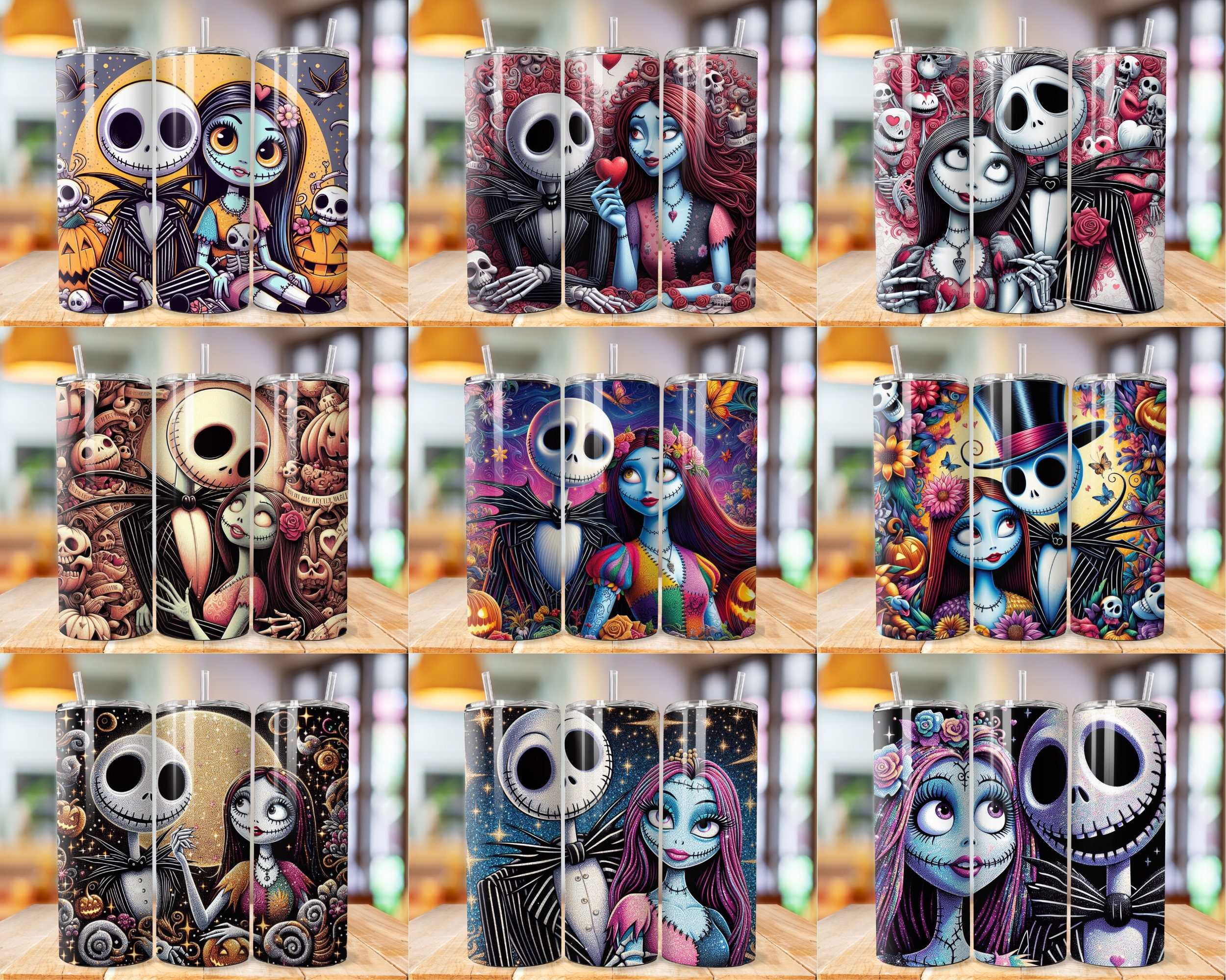 90+ the Nightmare Before Christmas Tumbler Wrap Bundle, Instant ...