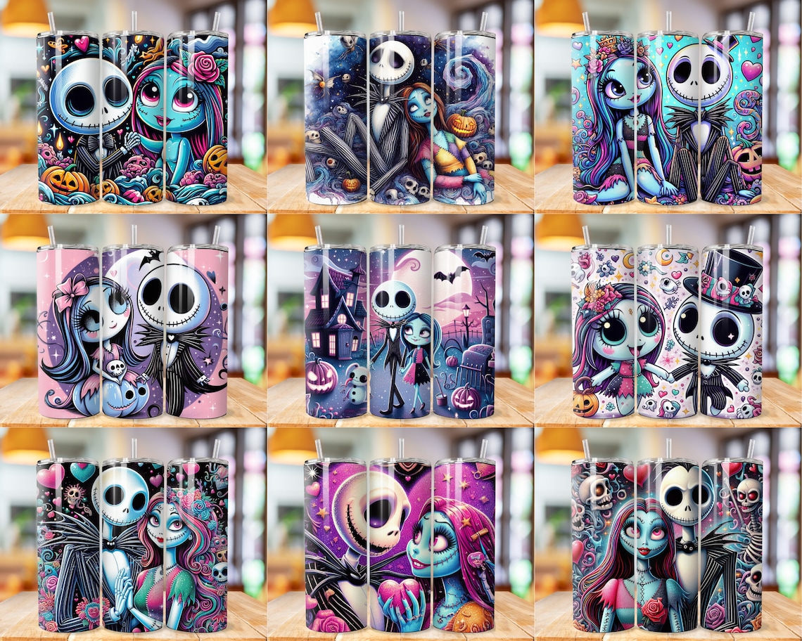 90+ the Nightmare Before Christmas Tumbler Wrap Bundle, Instant ...