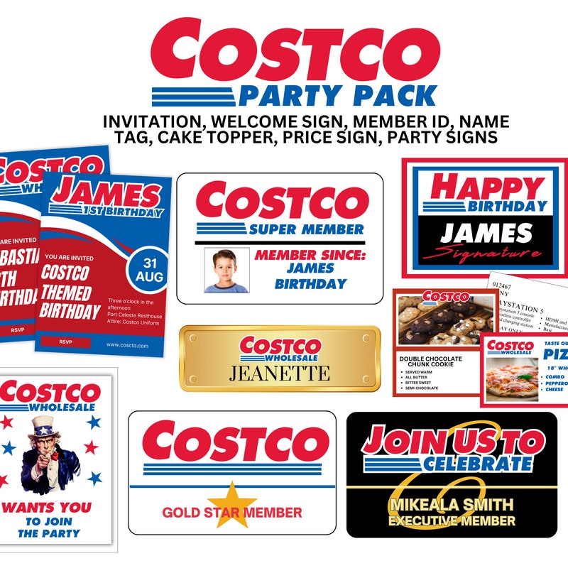 Printable Costco Name Tag - Etsy