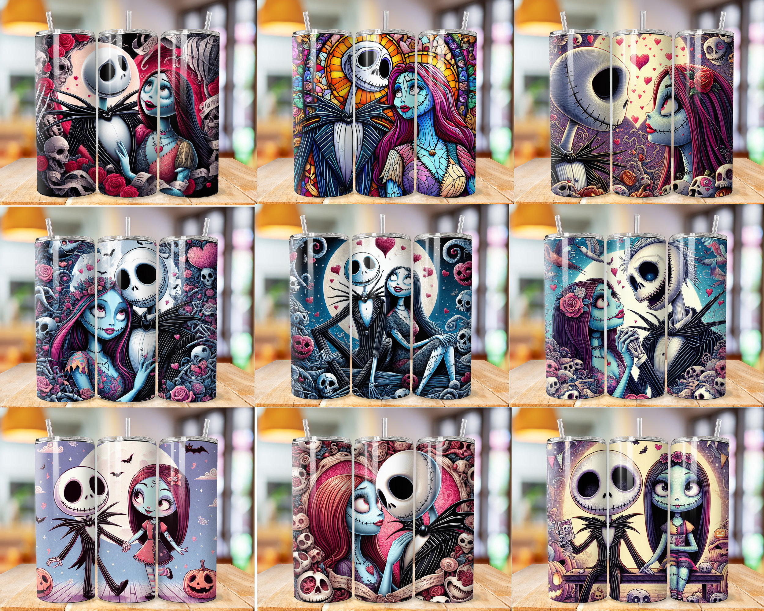 90+ the Nightmare Before Christmas Tumbler Wrap Bundle, Instant ...