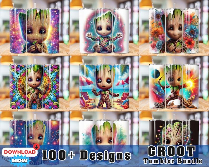 Groot Tumbler Wrap, Baby Groot Wrap, Groot Tumbler, Groot Sublimation ...