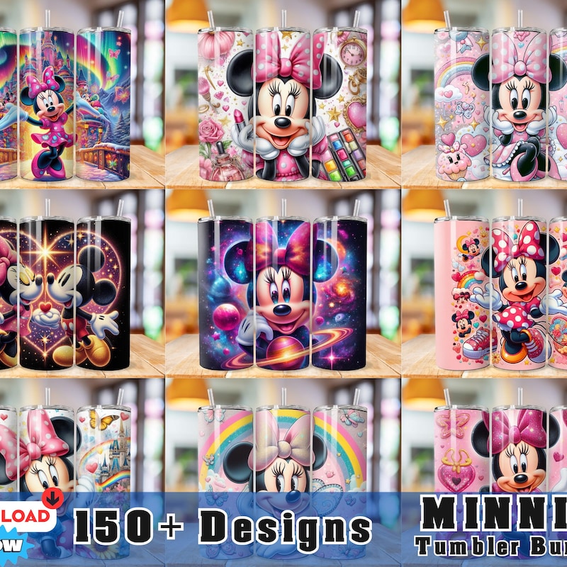 Minnie Mouse Cups - Etsy