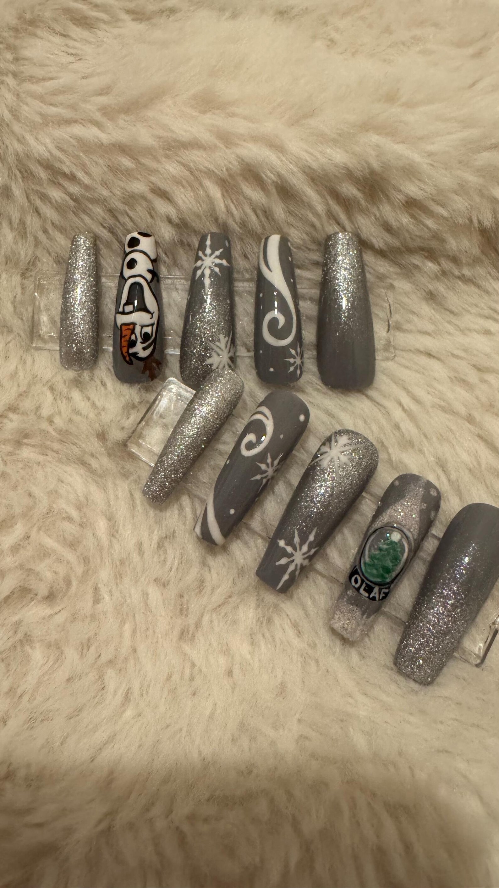 Frozen Olaf Press on Nails - Etsy