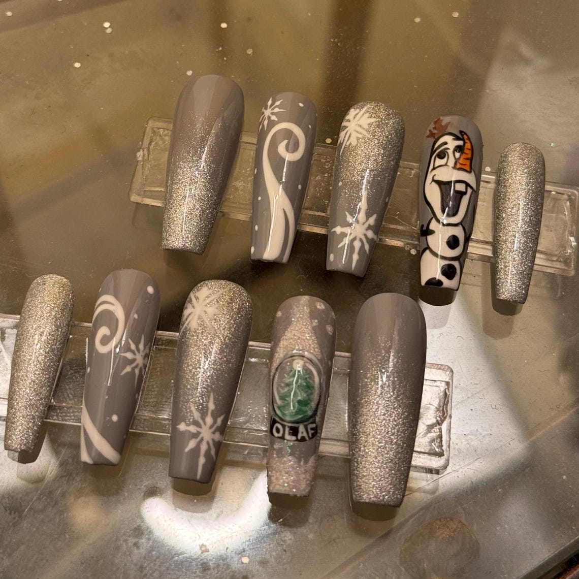 Frozen Olaf Press on Nails - Etsy