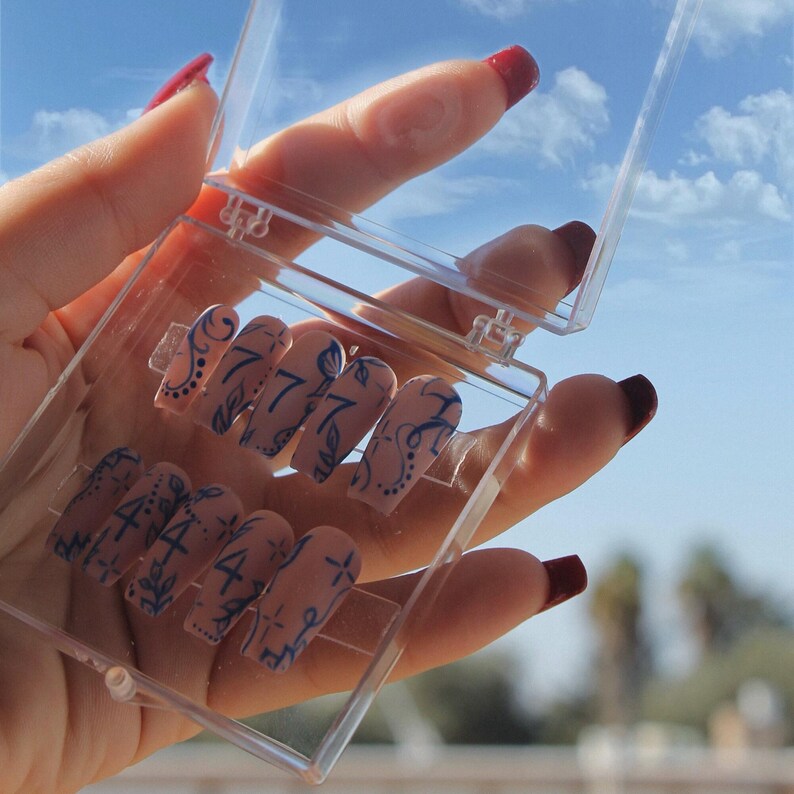 Angel Number Press on Nails - Etsy