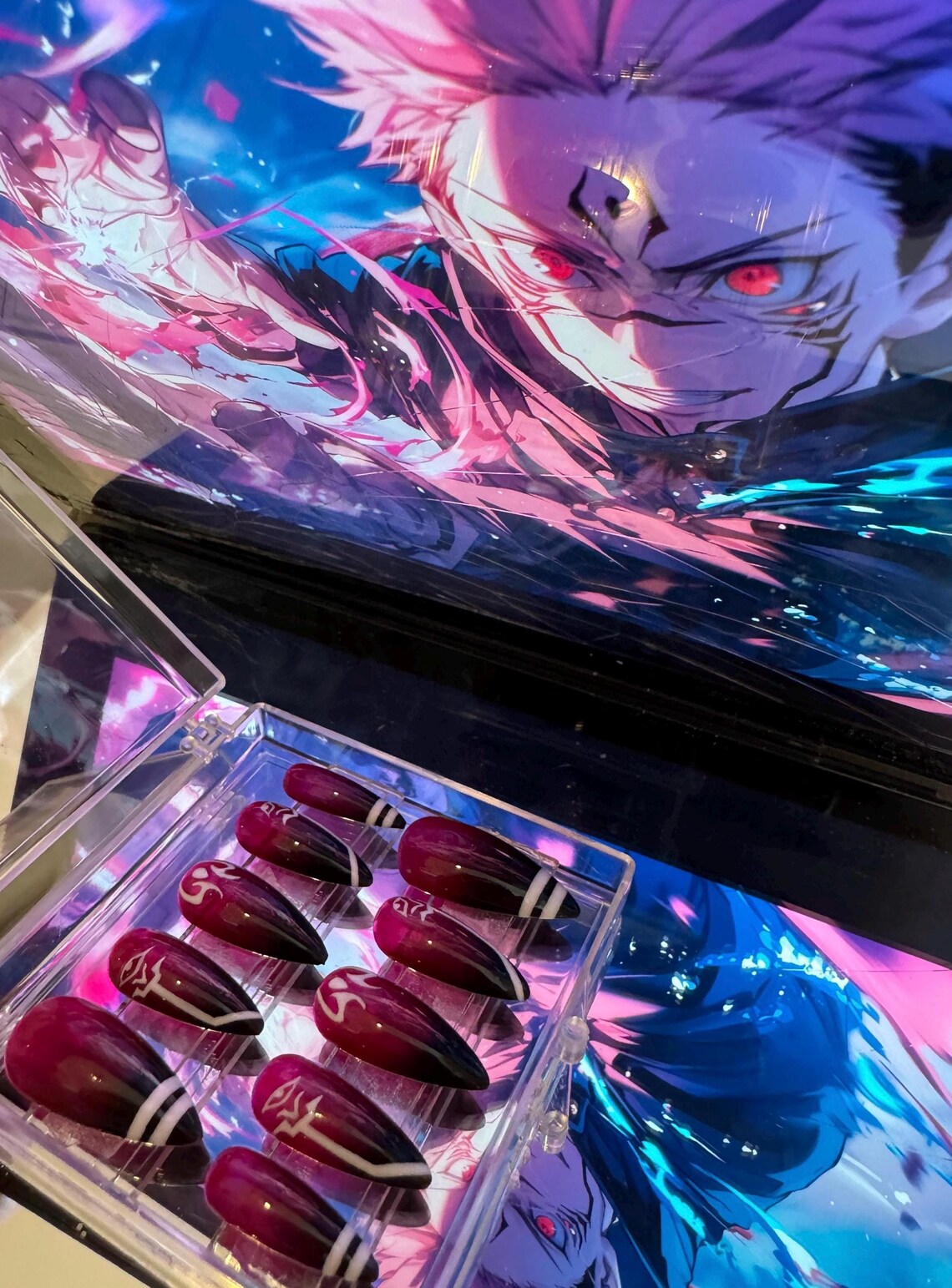 Sukuna Anime Press on Nails - Etsy