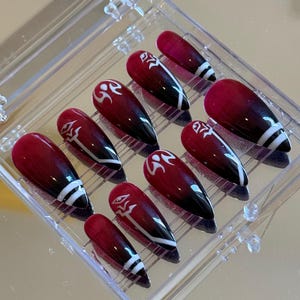 Sukuna Anime Press on Nails - Etsy