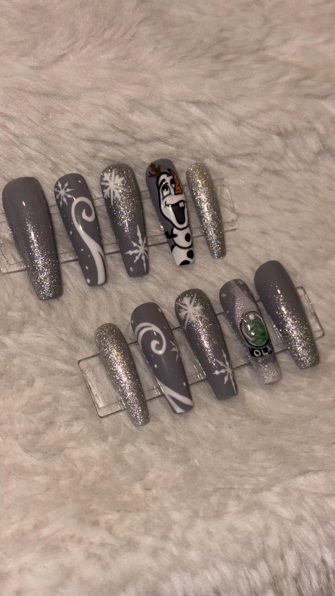 Frozen Olaf Press on Nails - Etsy