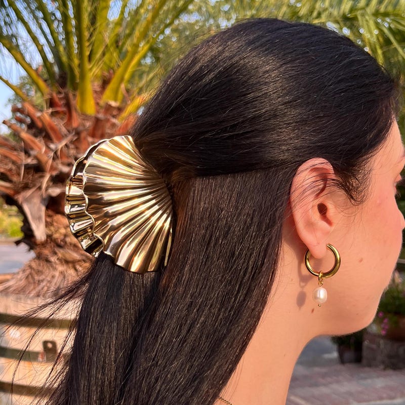 Seashell Hair Clip - Etsy