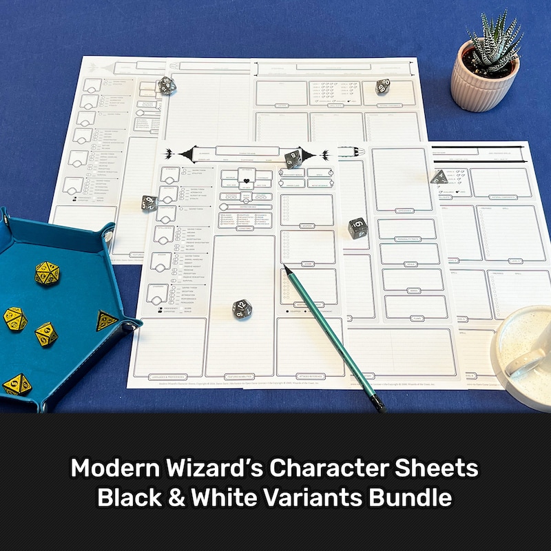 Dnd Character Forms - Etsy