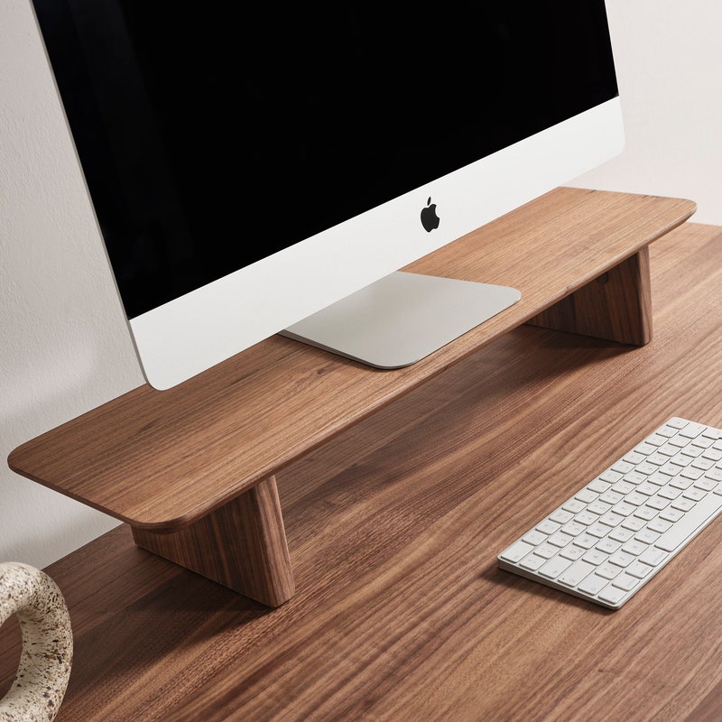 Wood Monitor Stand - Etsy