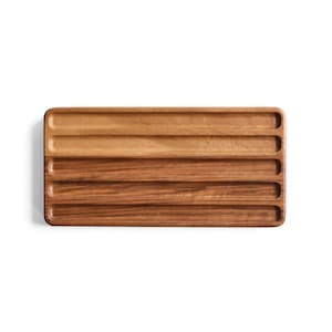 Handcrafted Beech Wood Pen Tray, Minimalist Desk Organizer for Modern ...