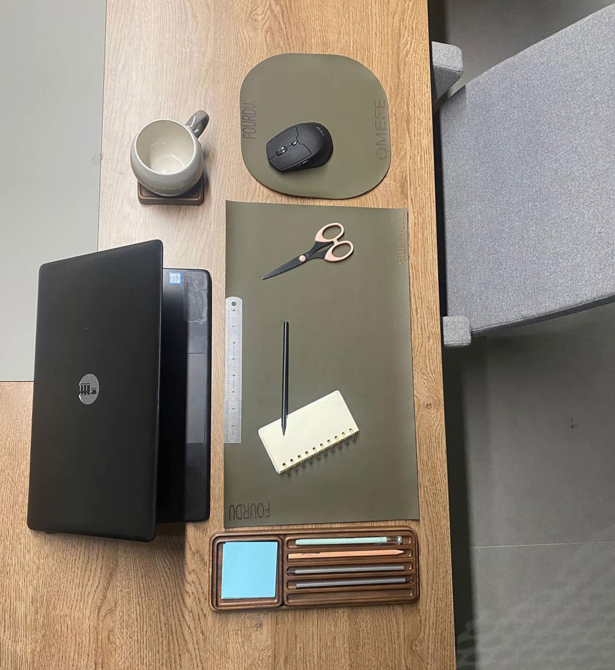 Leather Desk Mat, Leather Laptop Mat, Custom Size, Laser Processing ...