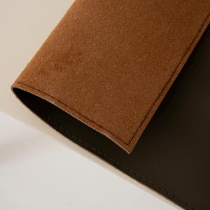 Dark Green Leather Desk Mat, Leather Laptop Mat, Custom Size, Laser ...