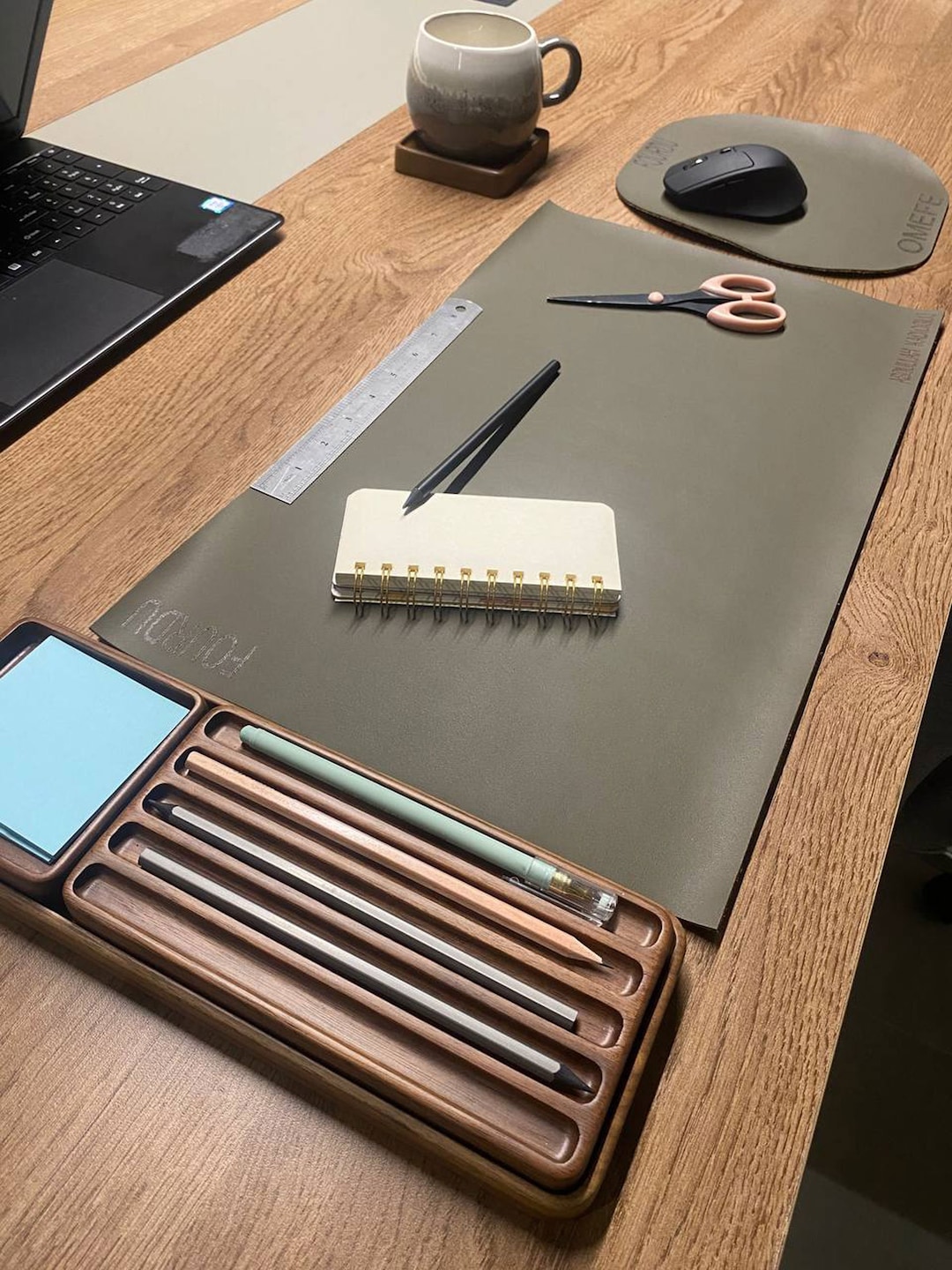 Leather Desk Mat, Leather Laptop Mat, Custom Size, Laser Processing ...