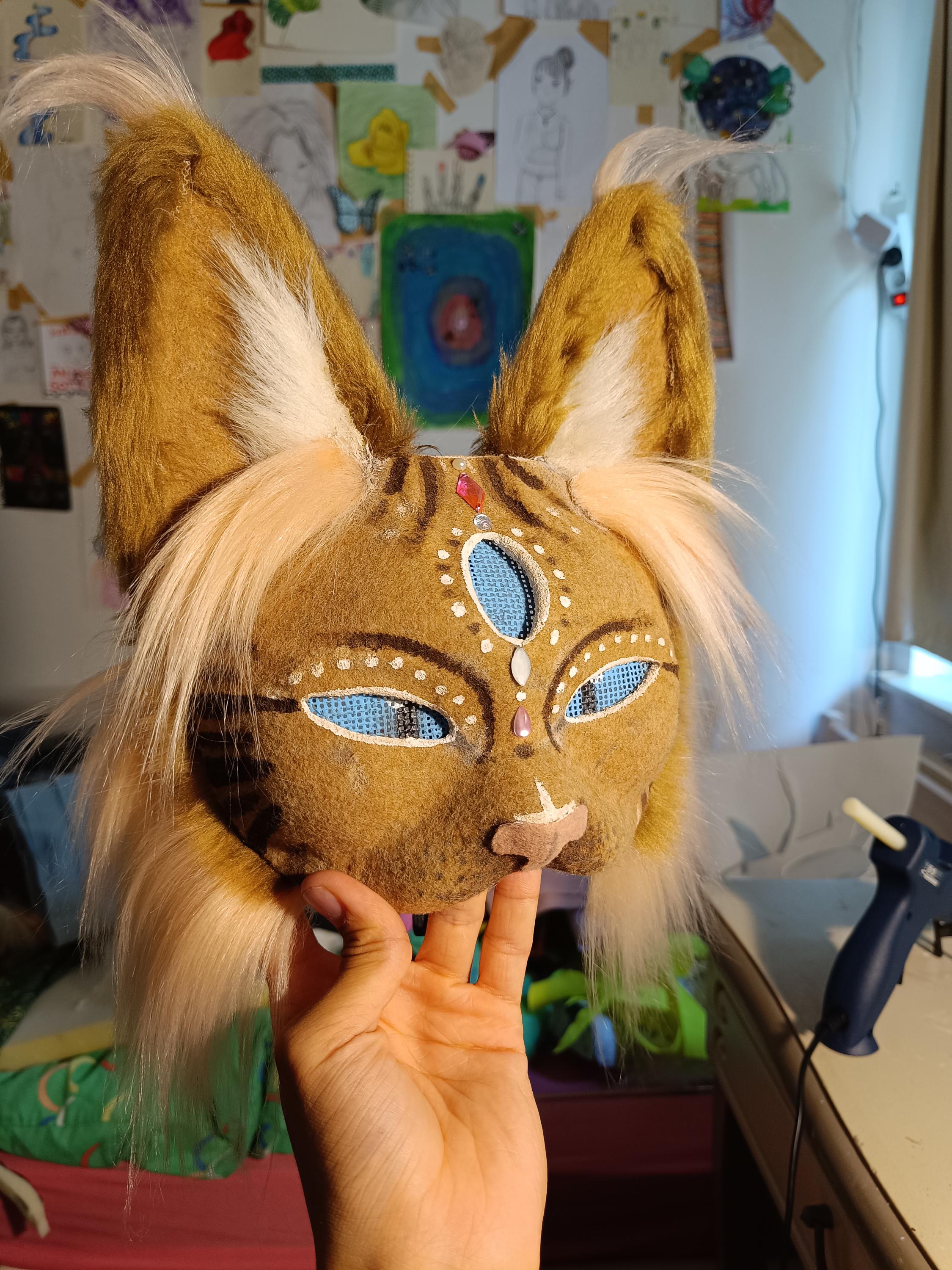 Cat Mask With 3 Eye's for Therians or Cosplayers - Etsy