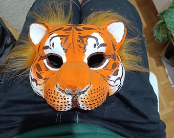 Therian Tiger Cat Mask - Etsy