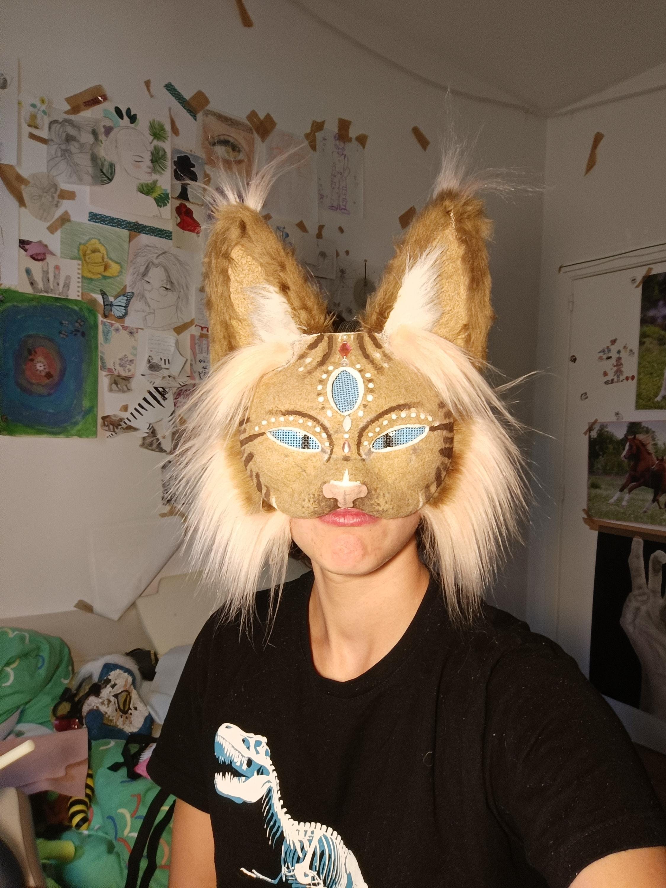 Cat Mask With 3 Eye's for Therians or Cosplayers - Etsy