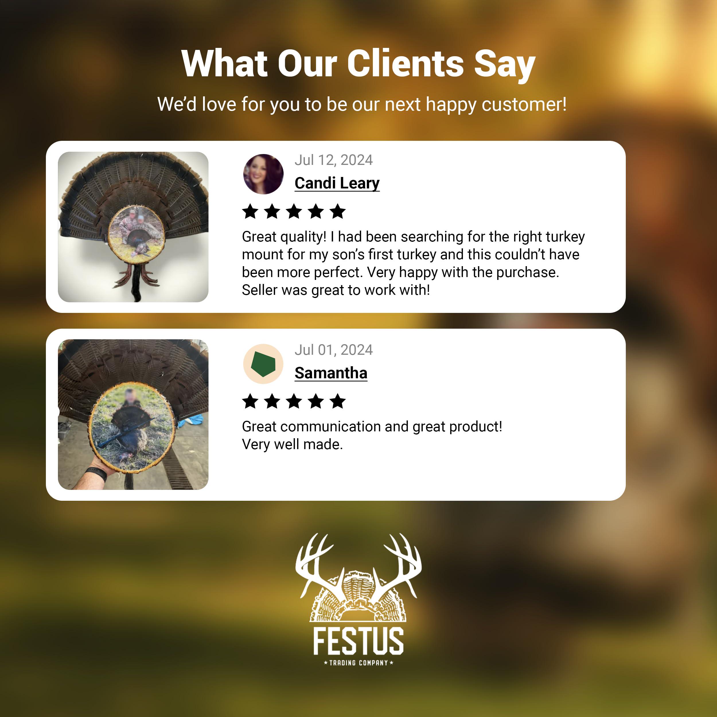 Custom Turkey Fan Mount - Turkey Fan With Color Photo - Turkey Fan ...